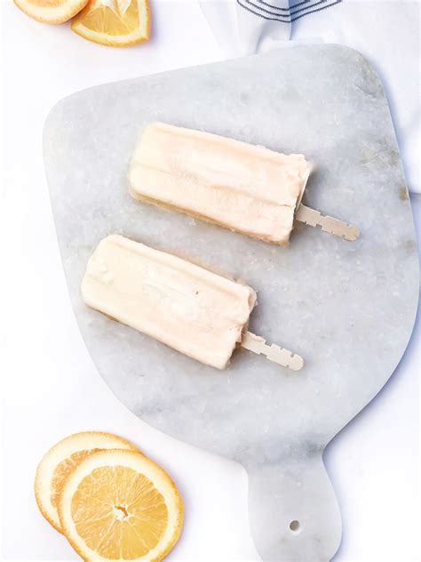 Homemade Dreamsicle Popsicles Dwell And Dine