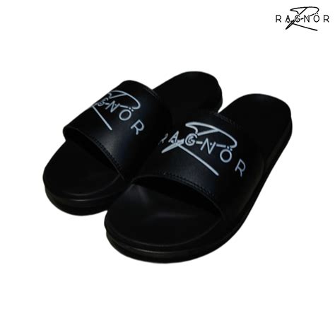 Jual Ragnor Ragnor R Sandal Slop Slipper Unisex Hitam Shopee