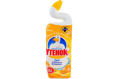 Средство для уборки туалета ТУАЛЕТНЫЙ УТЕНОК Цитрусовый 500 мл 600329 ...