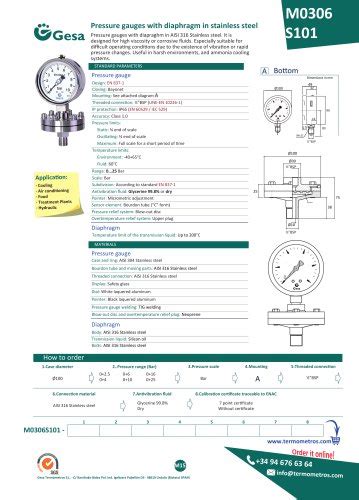 All GESA TERMOMETROS Catalogs And Technical Brochures