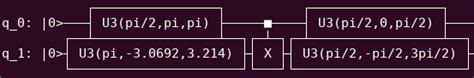 Qiskit How To Decompose This Two Qubit Unitary Matrix To The Standard