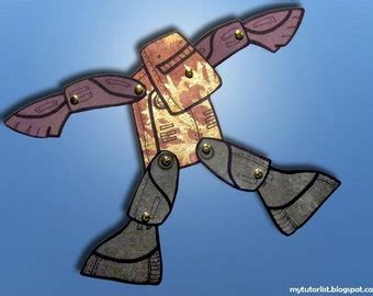 PDF Wee Bot Jointed Paper Robot Doll Etsy