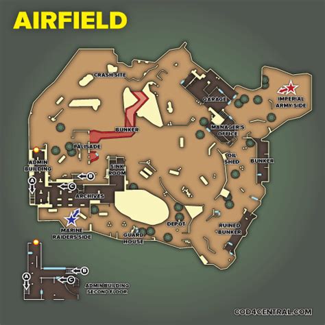 All Cod Waw Maps Sky View Computer Drawn