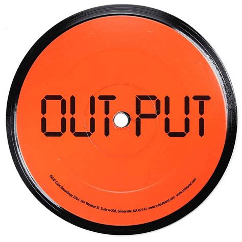 Vinyl Record Label Coaster Output