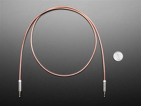 3 5mm Stereo Male Male Cable Copper Metal 1 Meter Long ID 4068