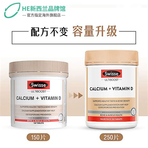 澳洲swisse钙片中老年人腿抽筋腰腿疼骨质疏松补钙官方旗舰店正品虎窝淘