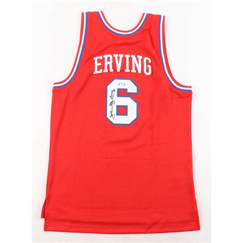 Julius Dr J Erving Signed 76ers Jersey PSA Pristine Auction