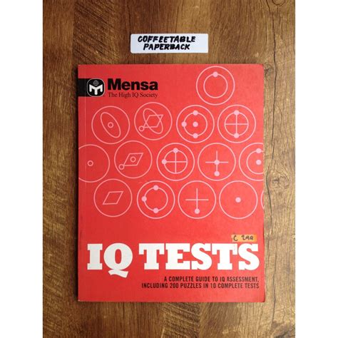 Mensa Test Books For Iq Intelligence Logic Brainteaser Puzzle