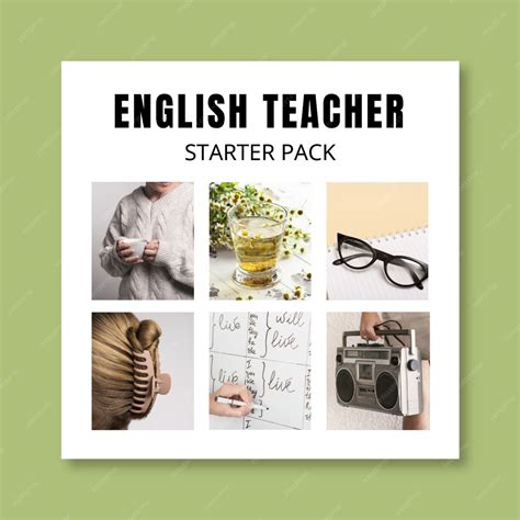 영어 선생님 밈 무료 벡터