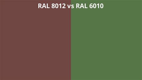 Ral 8012 Vs 6010 Ral Colour Chart Uk