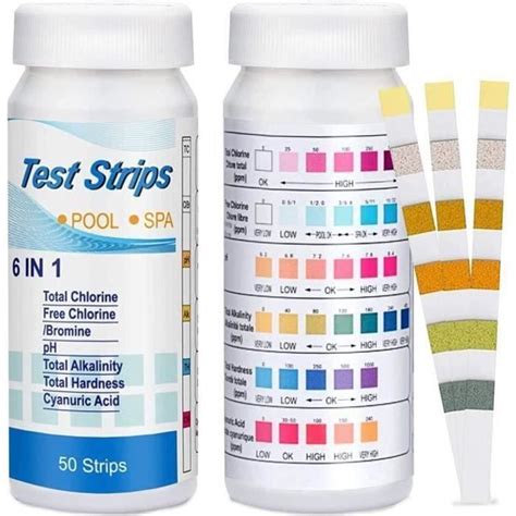 Bandelettes De Test Ph Et Chlore Pour Spa Et Piscine Autrement 6 En