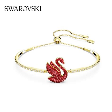 SWAROVSKI施华洛世奇红天鹅套装项链 手链王一博同款图片 价格 报价 品牌 怎么样