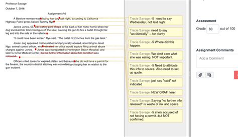 2018 Graded Sample Assignments Tracie Savage