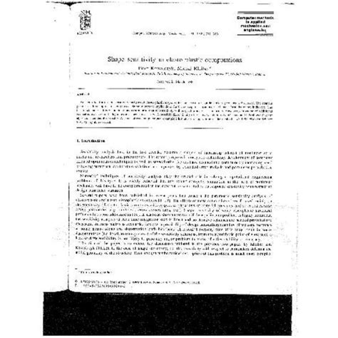 خرید و قیمت دانلود کتاب Shape Sensitivity In Elasto Plastic