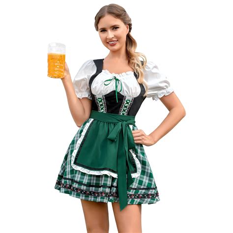 Frawirshau Oktoberfest Dress Women Bavarian Costume Oktoberfest