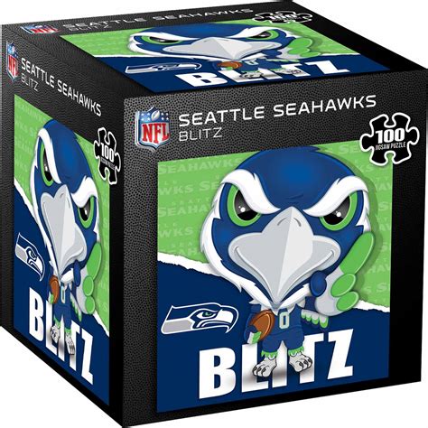 Seattle Seahawks NFL Mascot MasterPieces Serious Puzzles