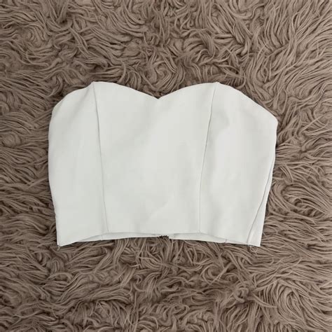 Basic White Crop Top Depop