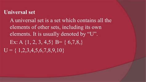 SET THEORY Definition Of Set Notation Representation Of Set And Types Of Set PPT Physics