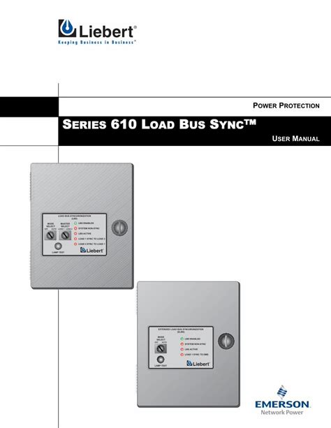 pdf power protection series 610 load bus sync€¢ load bus