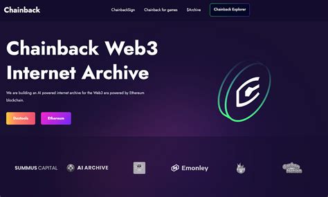 Chainback Website Update Chainback Cloud Computing Medium