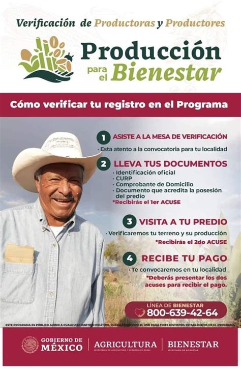 Verificación para productores que ya sean beneficiarios del programa