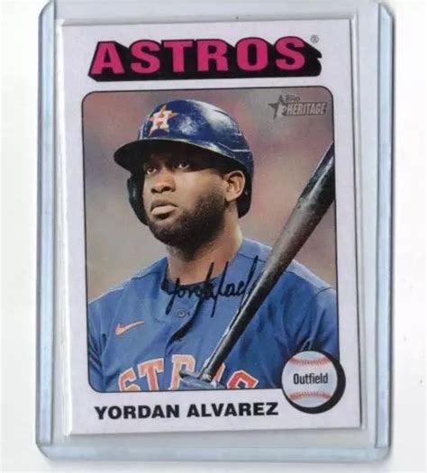 Yordan Alvarez 2024 Topps Heritage Bordure Blanche 297 Eur 212