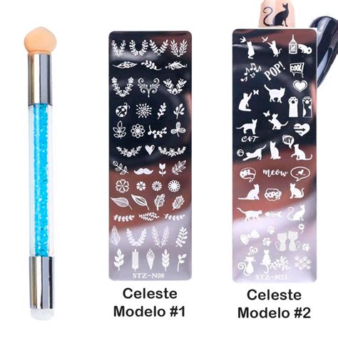 Kit Aplicador De Sellos Placa De Sellos Uñas Estampado VERALY