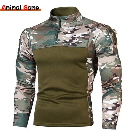 Herren Taktische Kampf Pullover M Nner Milit R Uniform Tarnung Rei