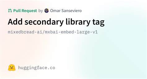 mixedbread ai mxbai embed large v1 · add secondary library tag
