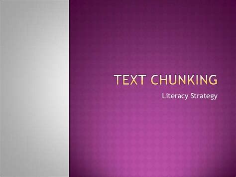 Improve User Experience With Chunking Text
