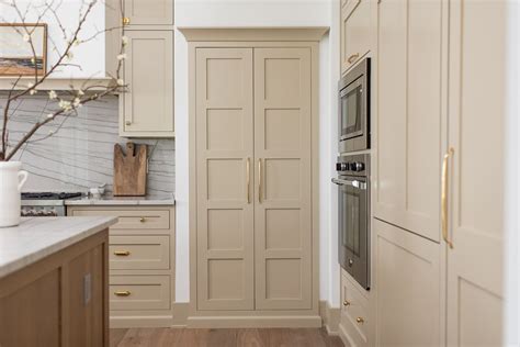 Sherwin Williams Balanced Beige Kitchen Cabinets