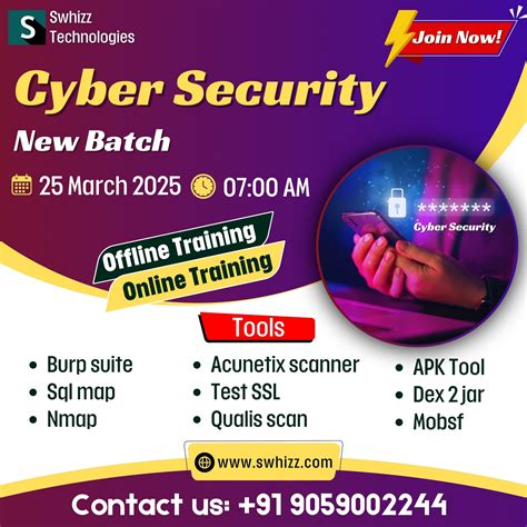 swhizz 🚀 new cybersecurity batch alert 🚀 register now tally so r 3yj9gp 📅date march