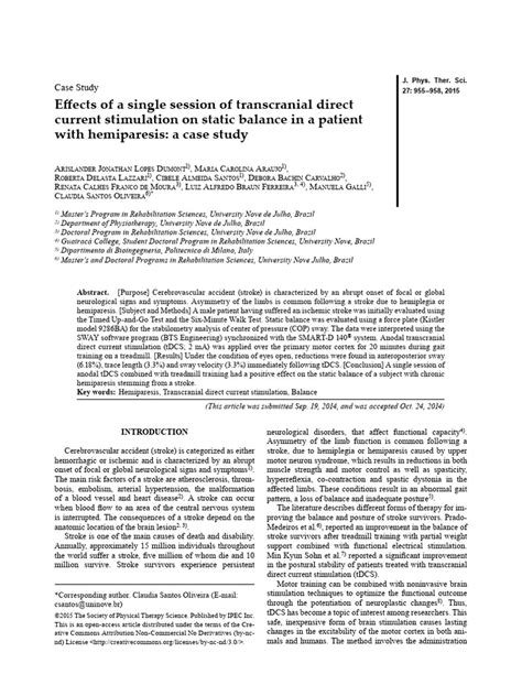 Effects Of A Single Session Of Transcranial Direct Pdf