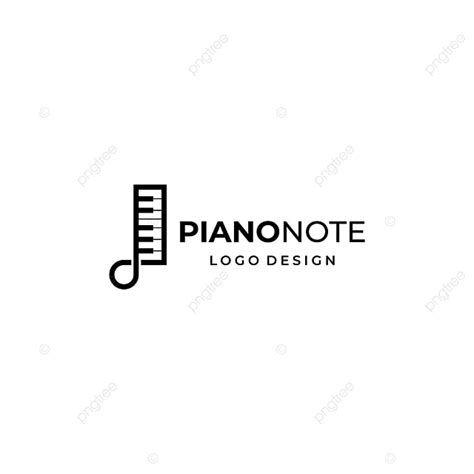 흰색 배경 Eps 10 벡터에 피아노 음악 노트의 깨끗하고 독특한 로고 벡터 기호 상징 Png 일러스트 및 벡터 에 대한 무료 다운로드 Pngtree
