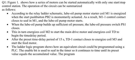 Solved Q1 Figure 1 Shows How A Series Of Motors Can Be