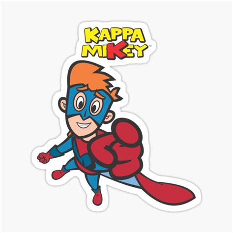 Kappa Mikey In His Uniform Sticker For Sale By Kappamikeyshop Redbubble