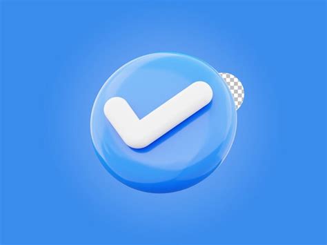 Premium Psd Checklist Checkmark Tick Icon Button Ellipse Shape 3d Render Illustration