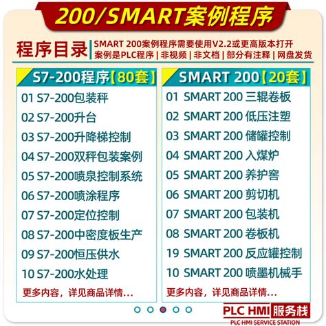 西门子plc案例程序博途s7 12001500smart200300项目编程实例虎窝淘