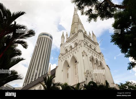 St Andrew S Cathedral Singapore Stock Photo Alamy