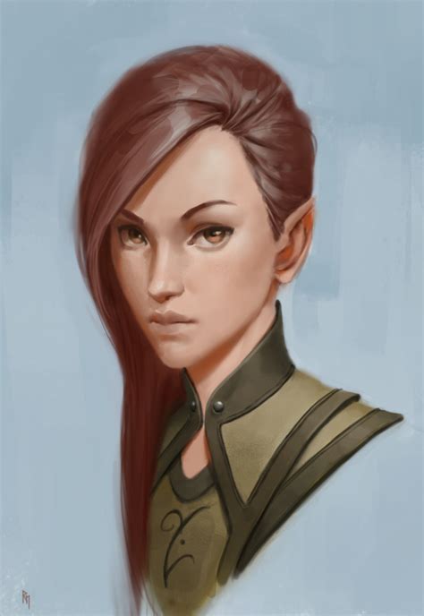 Elf Portrait By Radialart On Deviantart