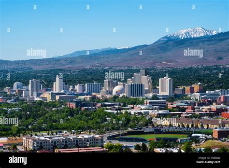 Aerial view of Reno, Nevada Stock Photo - Alamy