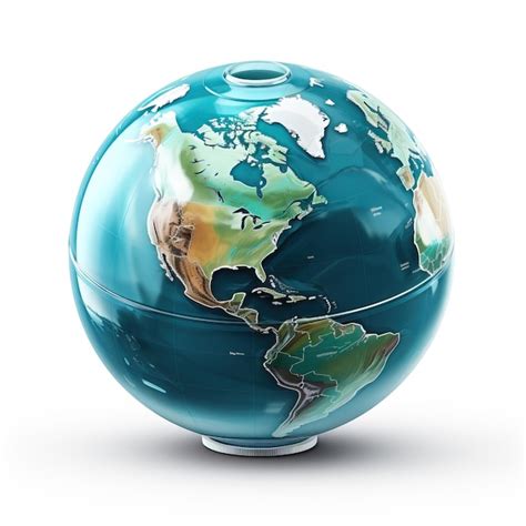 Premium Vector Realistic Vector Globe Icon On White Background