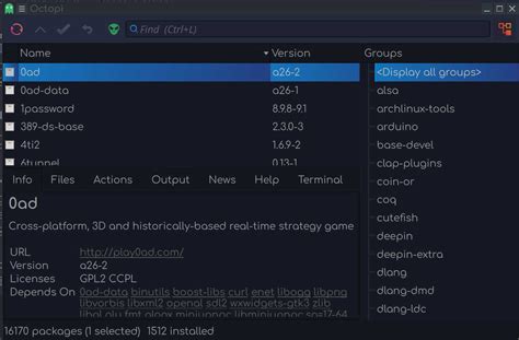 Octopi Not Launching Unsupported Software Aur And Other Garuda
