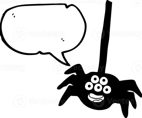 Speech Bubble Cartoon Halloween Spider 38486400 Png