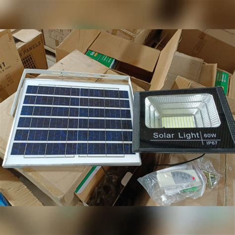 Jual Lampu Sorot Led W Taman W Solar Sel Panel Surya Matahari Watt Jakarta Pusat