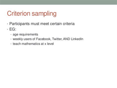 Sampling In Qualitative Research