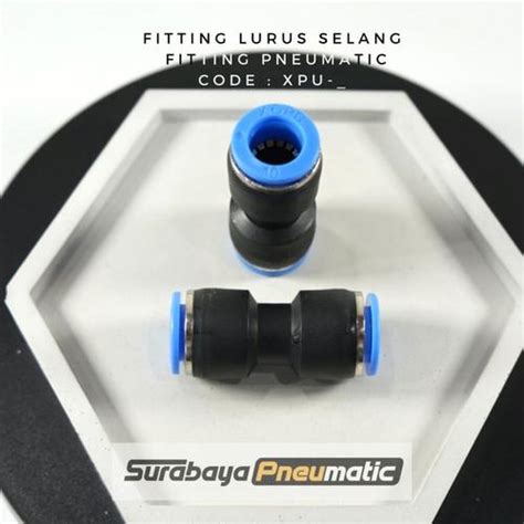 Jual Fitting Type Pu Xpu12 12mm X 12mm Fitting Lurus Selang“xcpc