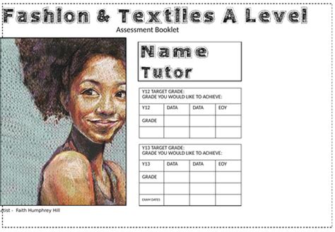 Aqa Fashion And Textiles A Level Assessment Booklet Teaching Resources