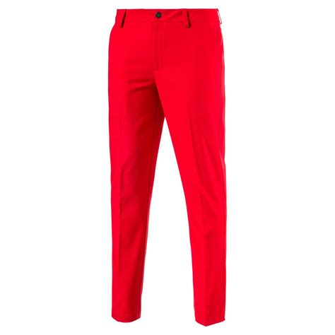 Puma Tailored Tech Golf Pants In Red For Men Lyst