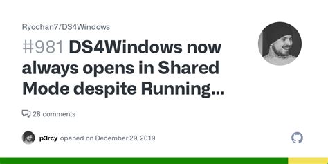 DS Windows Now Always Opens In Shared Mode Despite Running As Administrator Issue